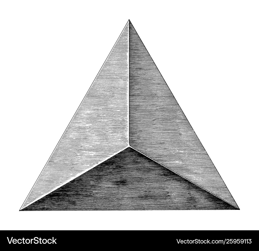 Triangular Based Pyramid Clipart Black And White Pyramid (geometry)