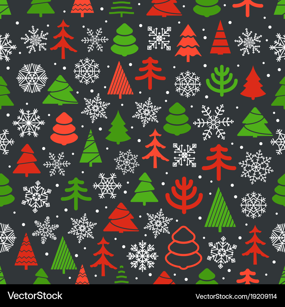 Christmas seamless pattern Royalty Free Vector Image