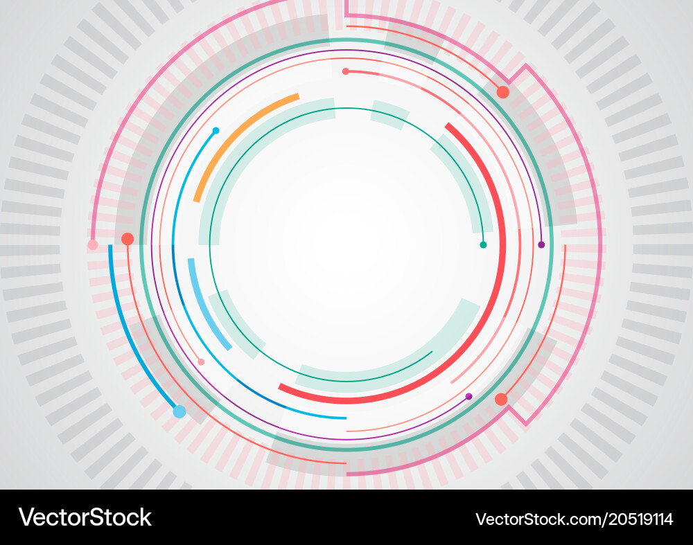 Colorful circle background Royalty Free Vector Image