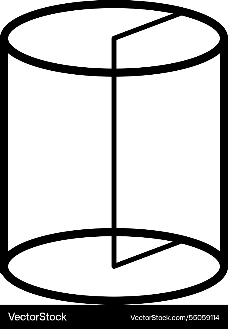 Cylinder - icon Royalty Free Vector Image - VectorStock