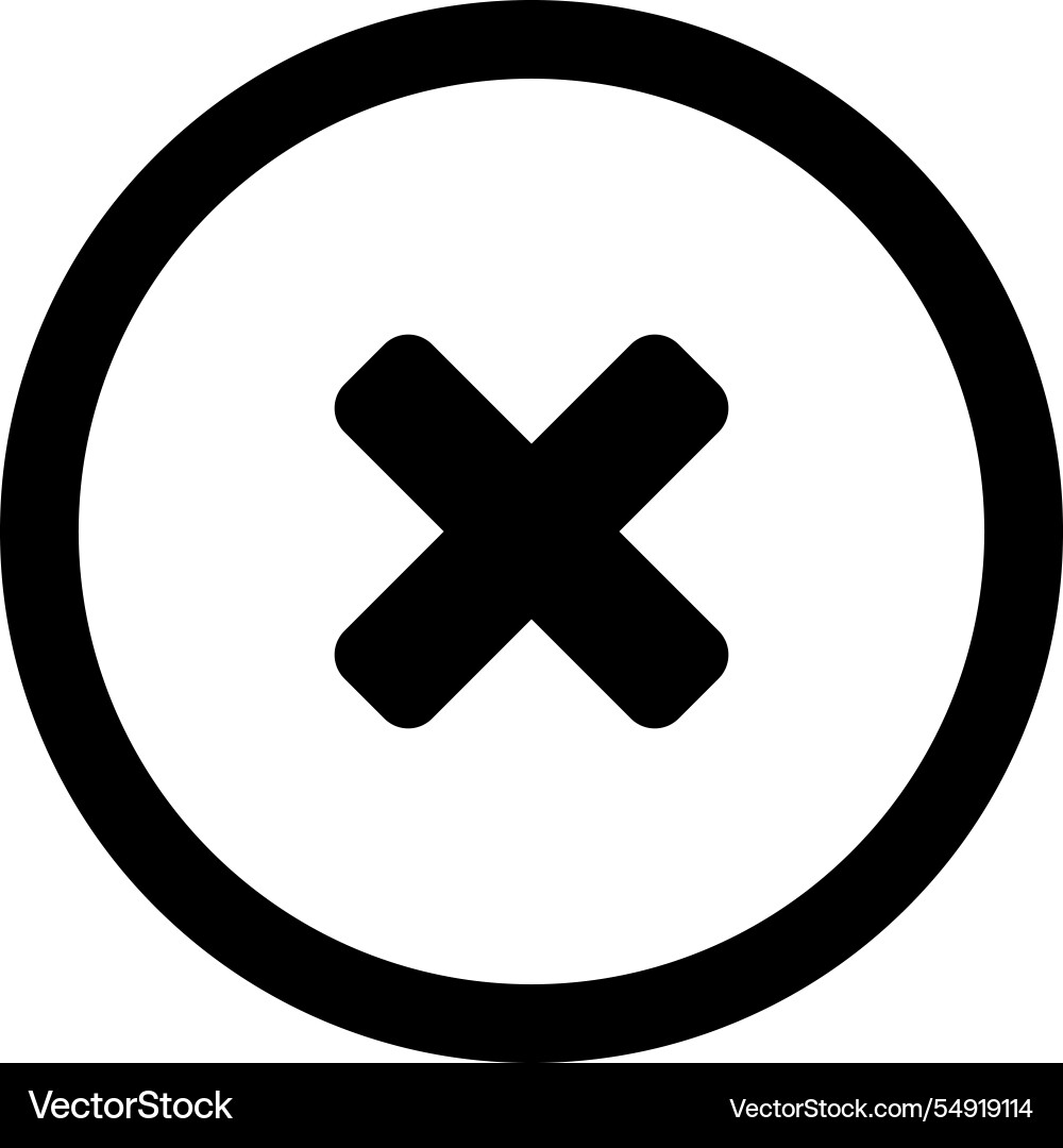 Delete icon Royalty Free Vector Image - VectorStock