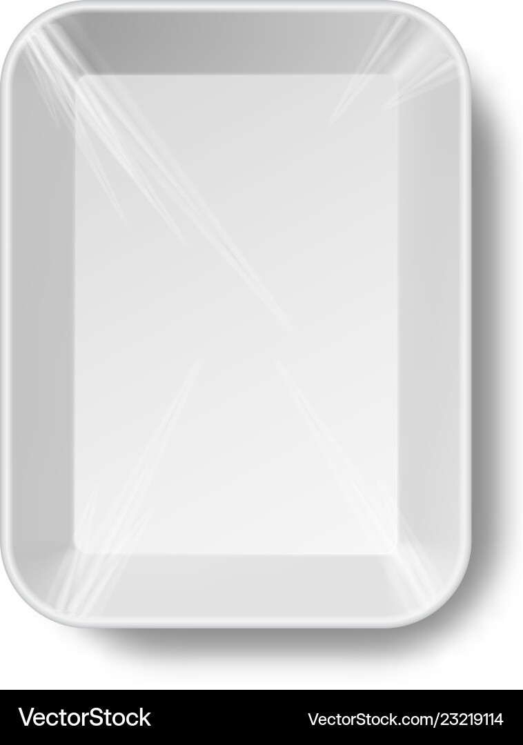Empty plastic container Royalty Free Vector Image