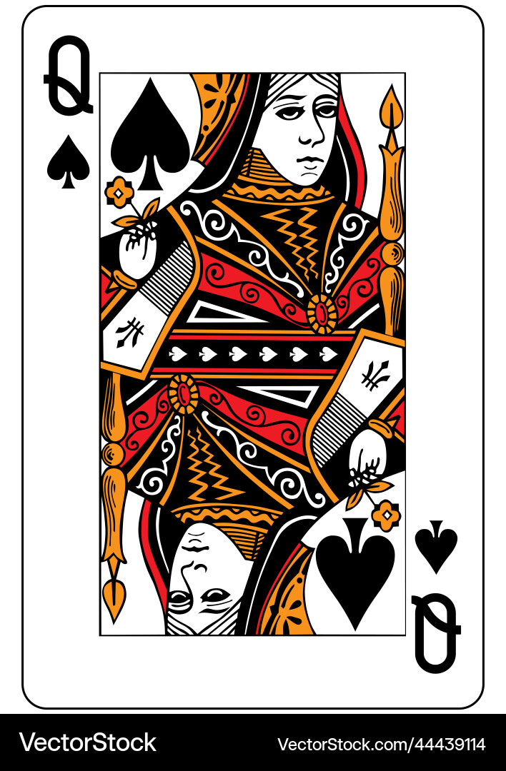 Queen of spades Royalty Free Vector Image - VectorStock