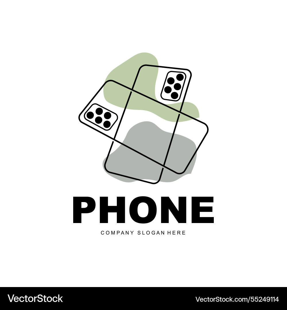 Smartphone logo communication electronics modern Vector Image