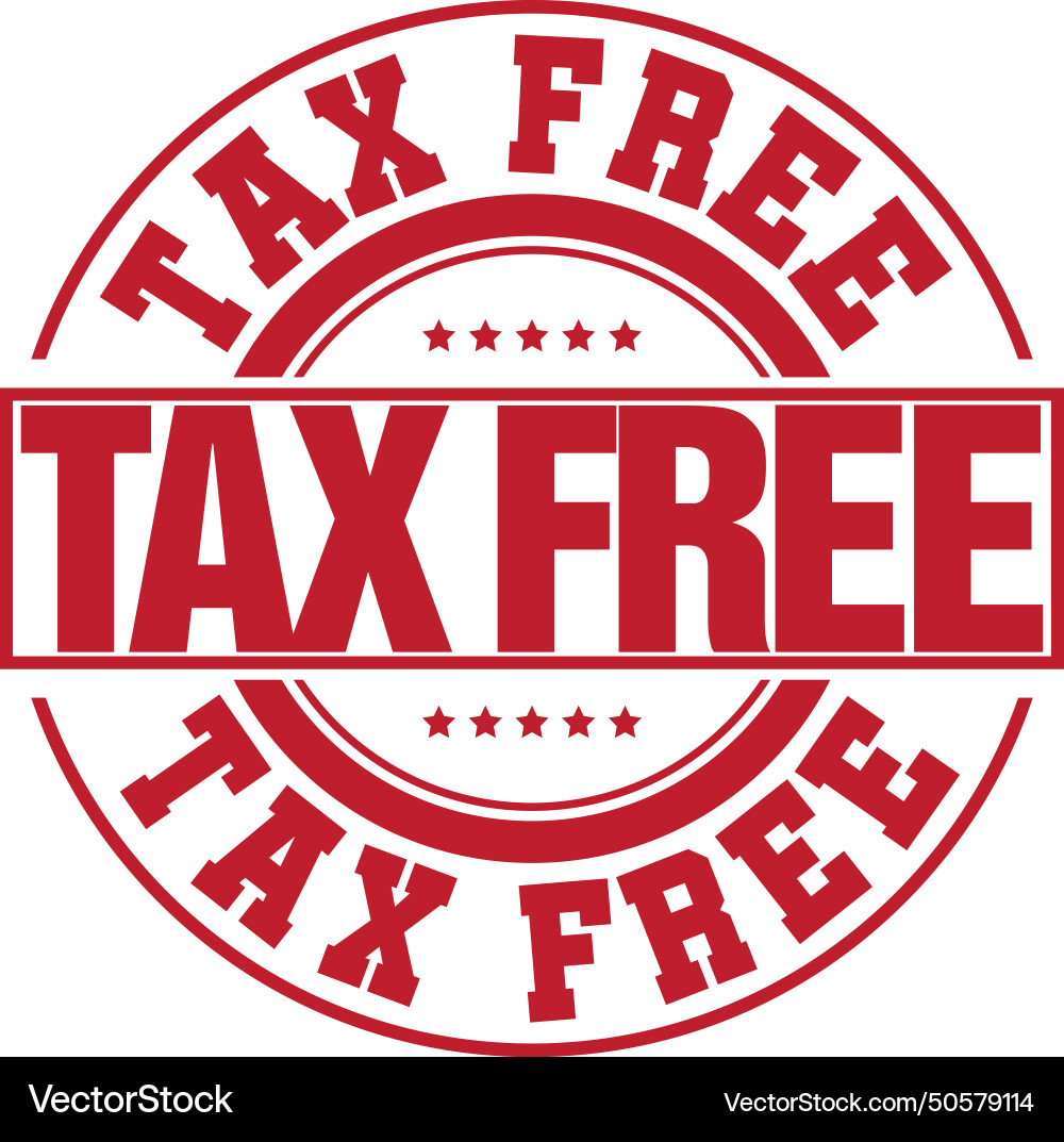 Tax free Royalty Free Vector Image - VectorStock