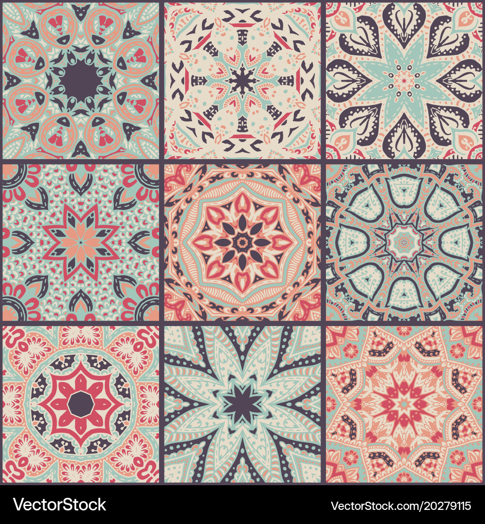 Abstract Patchwork Seamless Pattern Royalty Free Vector
