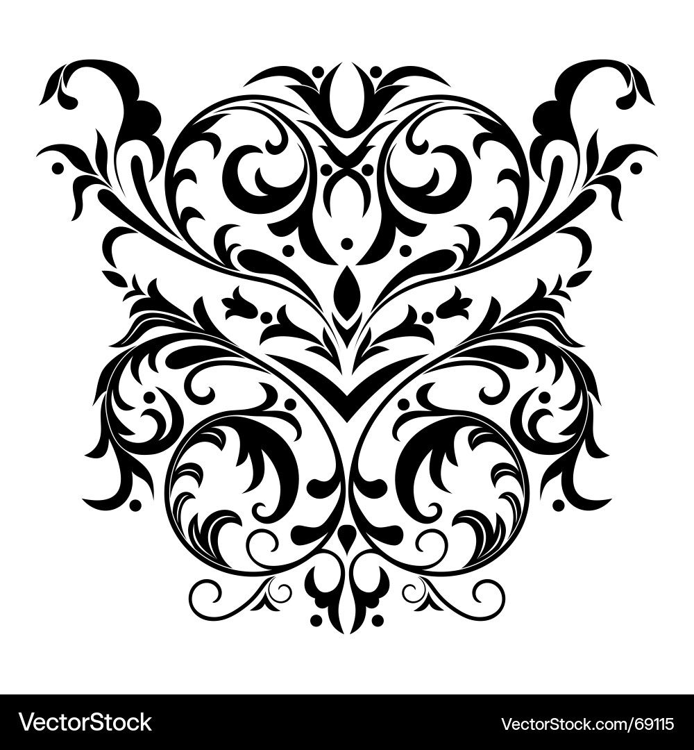 Floral element Royalty Free Vector Image - VectorStock