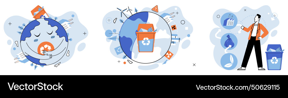 Waste disposal is resource Royalty Free Vector Image