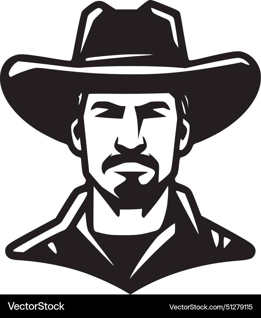 Western - black and white Royalty Free Vector Image