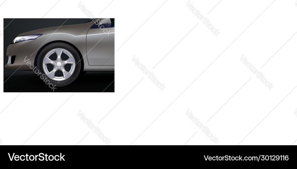 Car side wheel Royalty Free Vector Image - VectorStock
