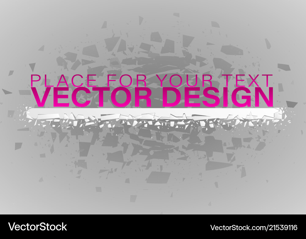 Crystal frozen structure Royalty Free Vector Image