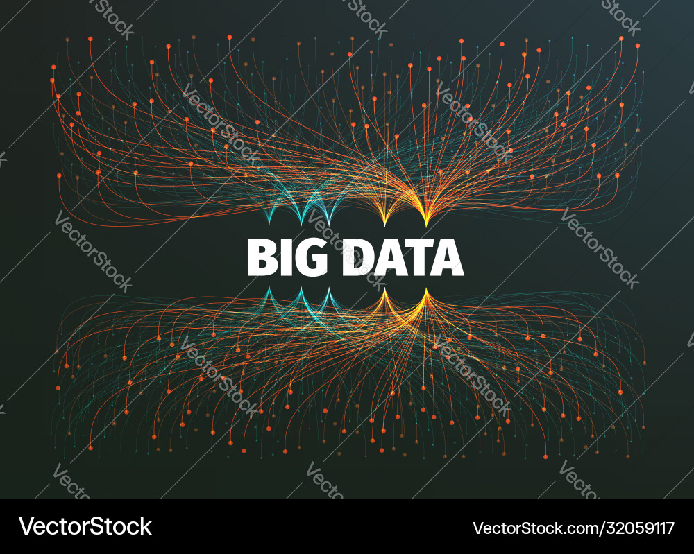 Big data background Royalty Free Vector Image - VectorStock