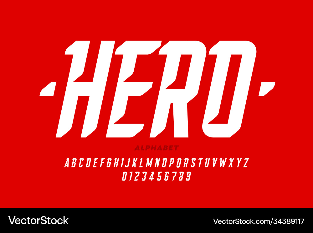 Comic book superhero style font alphabet letters Vector Image