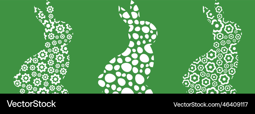 Cute easter bunny happy Royalty Free Vector Image