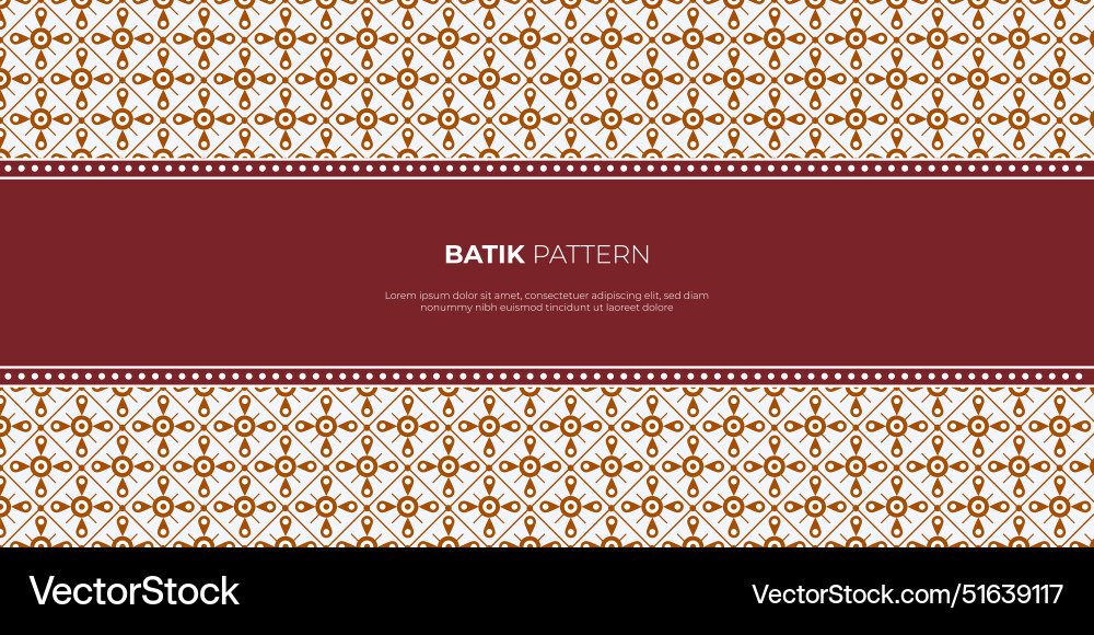 Luxury and elegant javanese batik seamless pattern
