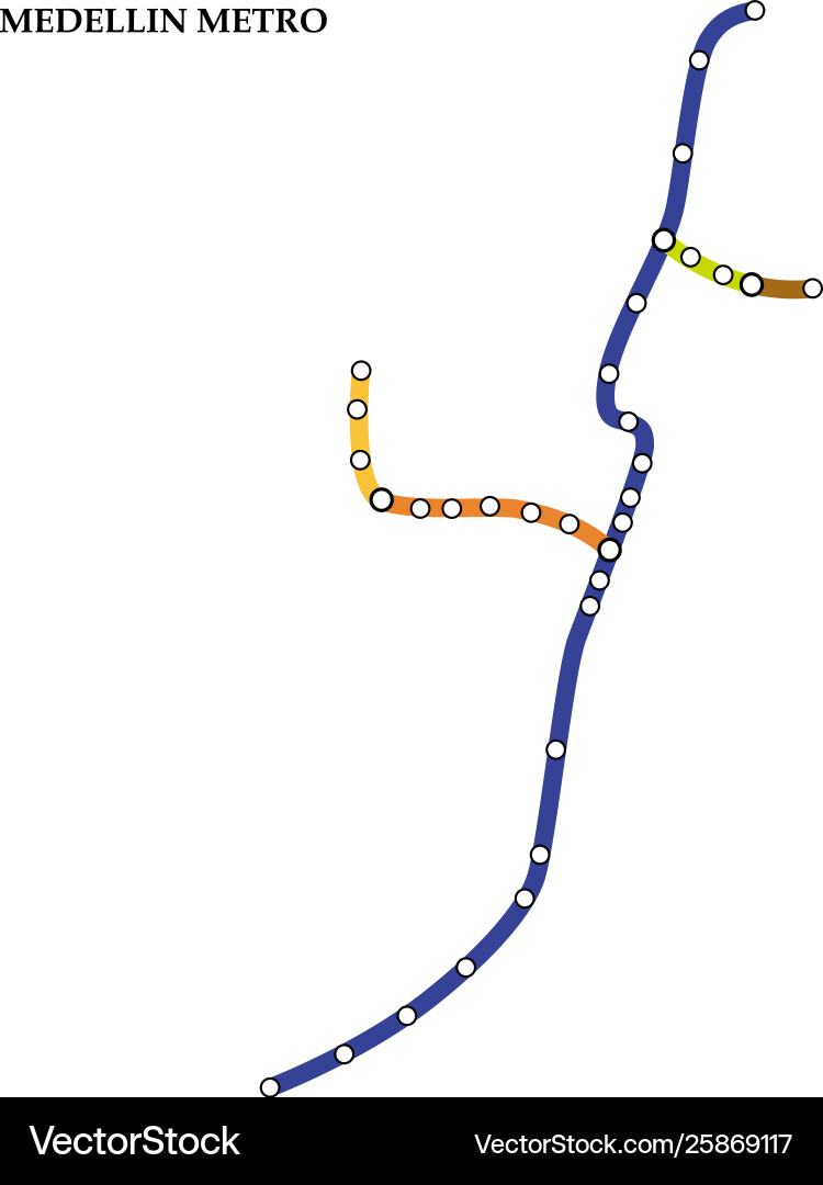 Map metro subway Royalty Free Vector Image - VectorStock