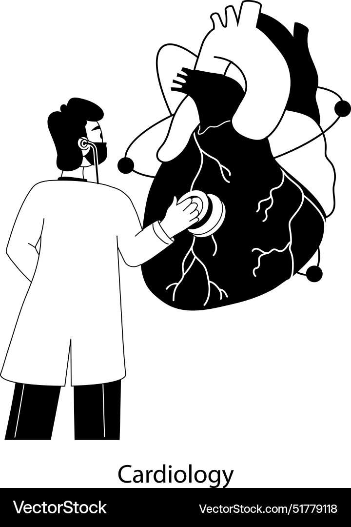 Cardiologist Royalty Free Vector Image - VectorStock