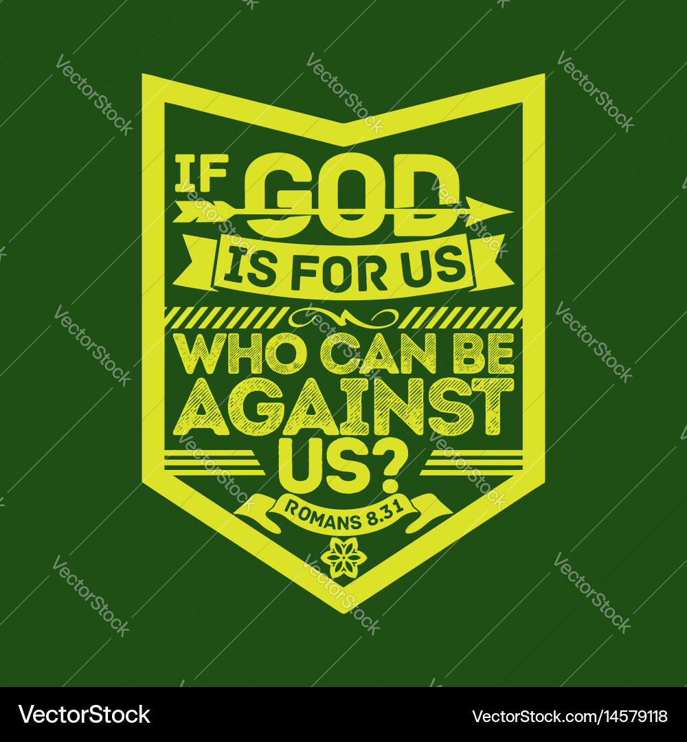 Christian biblical typography Royalty Free Vector Image