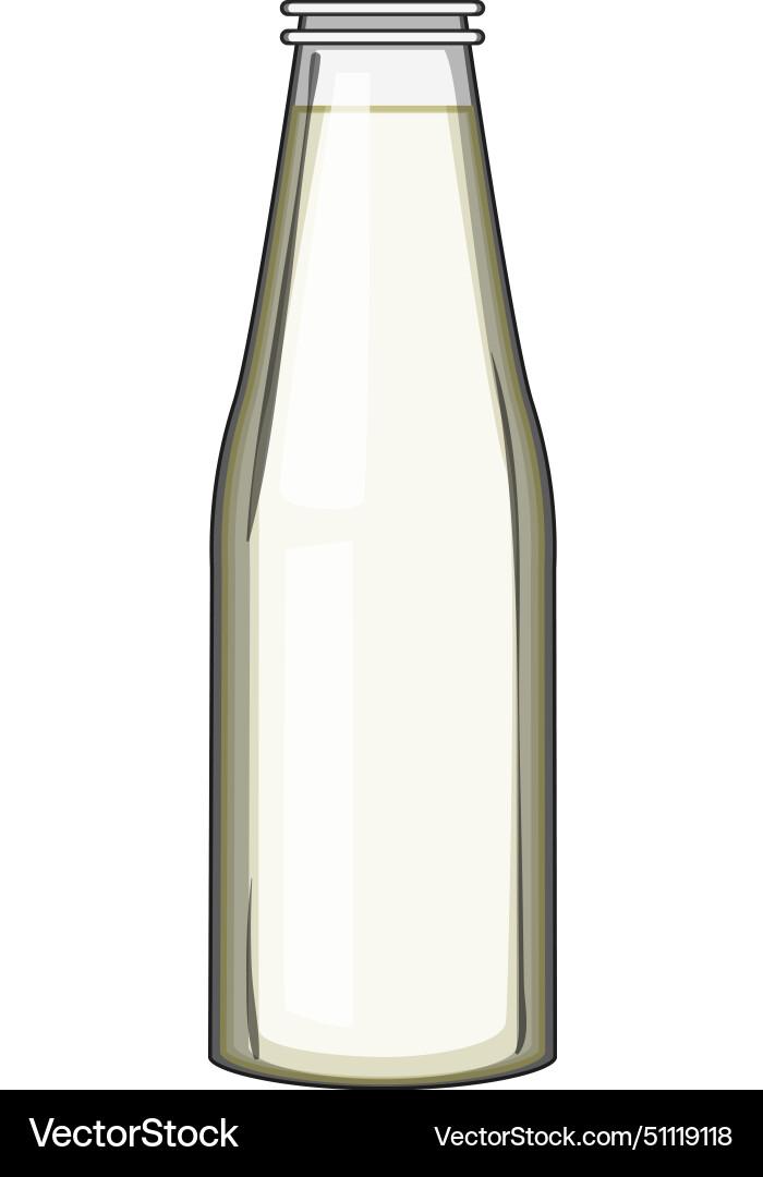 Drink milk bottle cartoon Royalty Free Vector Image