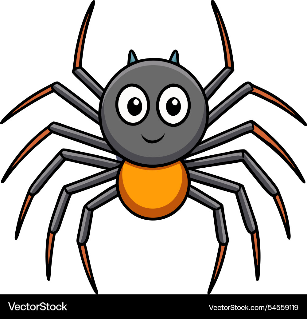A spider cartoon for halloween Royalty Free Vector Image