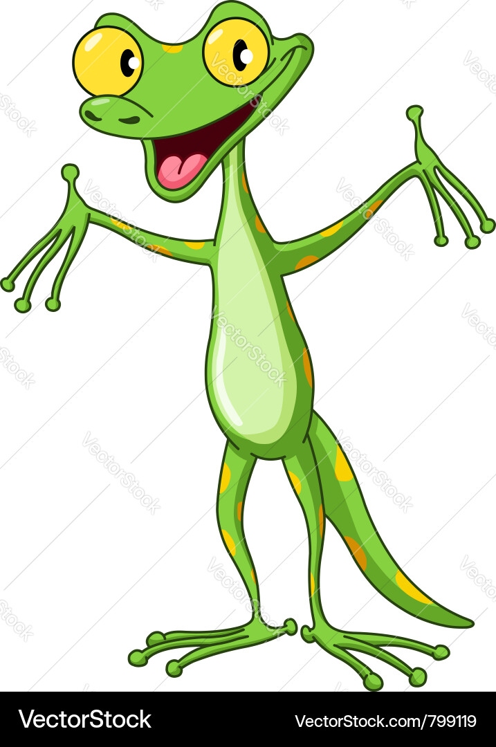 Gecko Lizard Comics Vector Images (over 160)