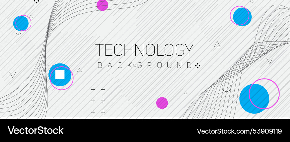 Geometric shapes background modern particle Vector Image