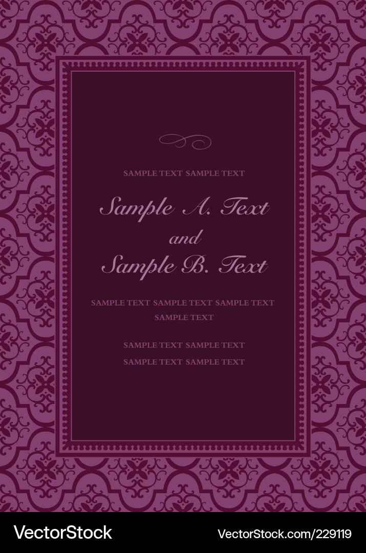 Maroon border frame Royalty Free Vector Image - VectorStock