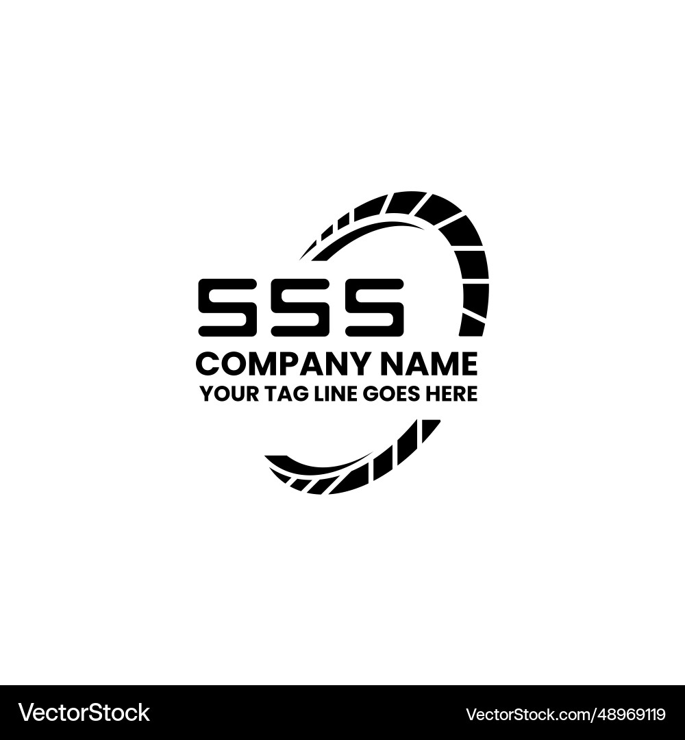 Sss letter logo design simple and modern Vector Image