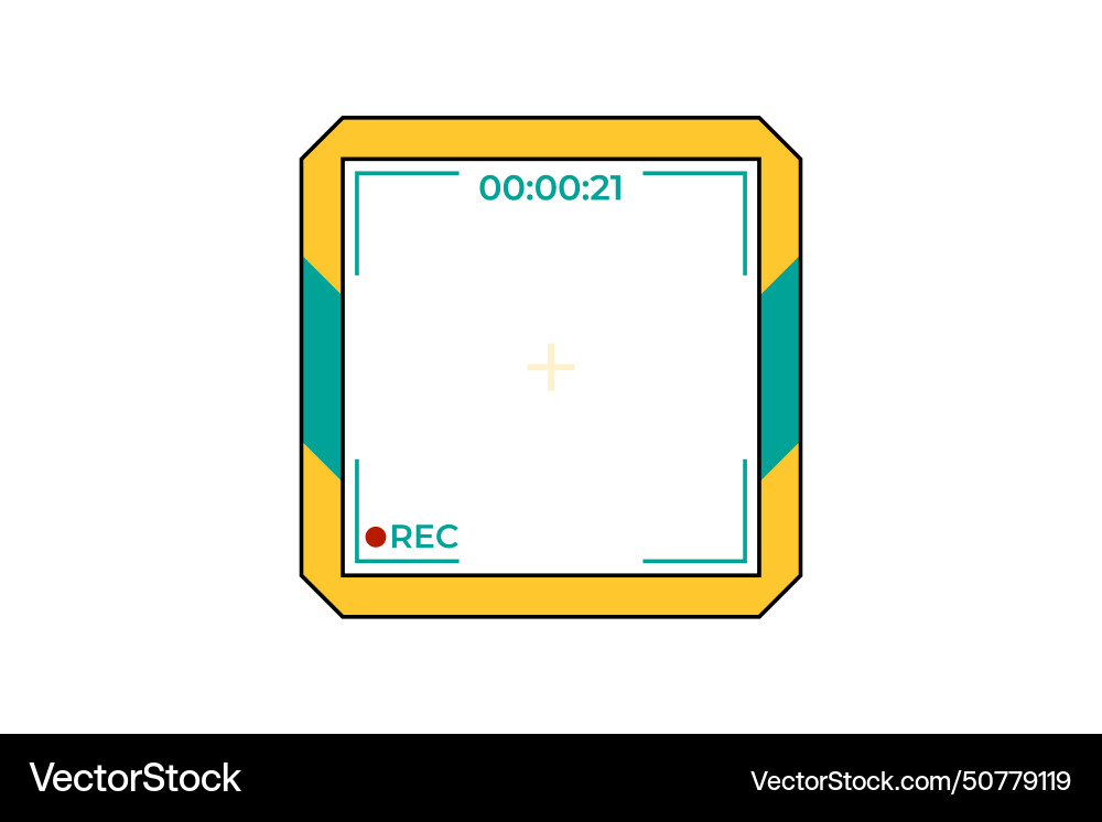 Vlog video frame sticker set Royalty Free Vector Image