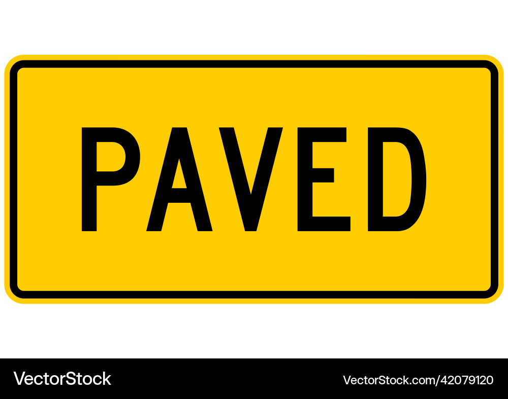 Paved road Royalty Free Vector Image - VectorStock