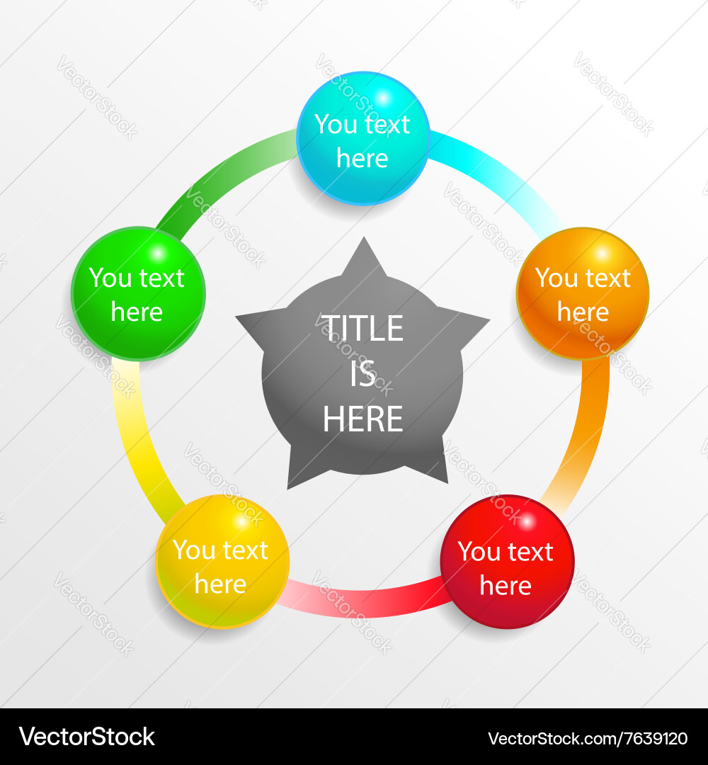 Presentation diagram elements Royalty Free Vector Image