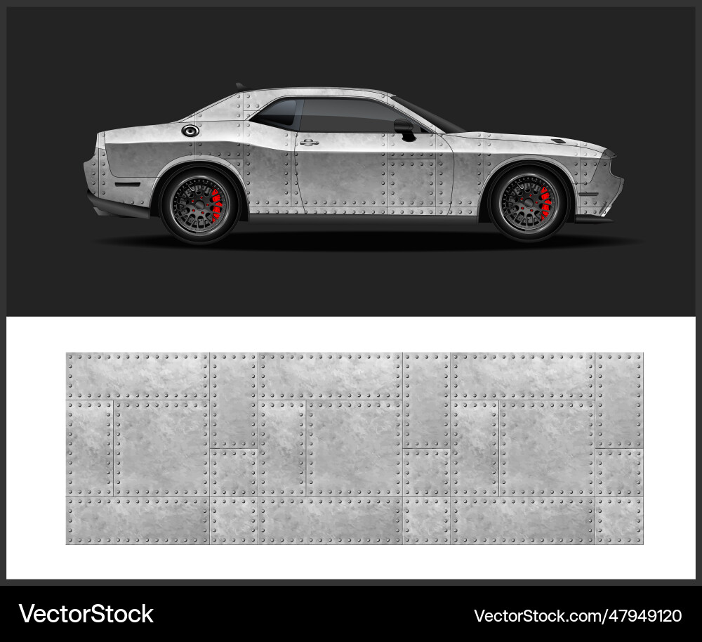 Vinyl wrap for car design Royalty Free Vector Image