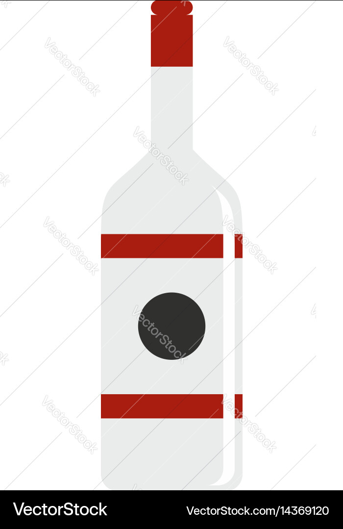 Vodka Bottle Icon Royalty Free Vector Image - VectorStock