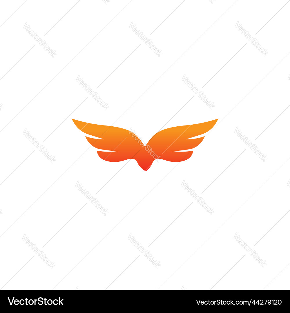 Wing fly logo Royalty Free Vector Image - VectorStock
