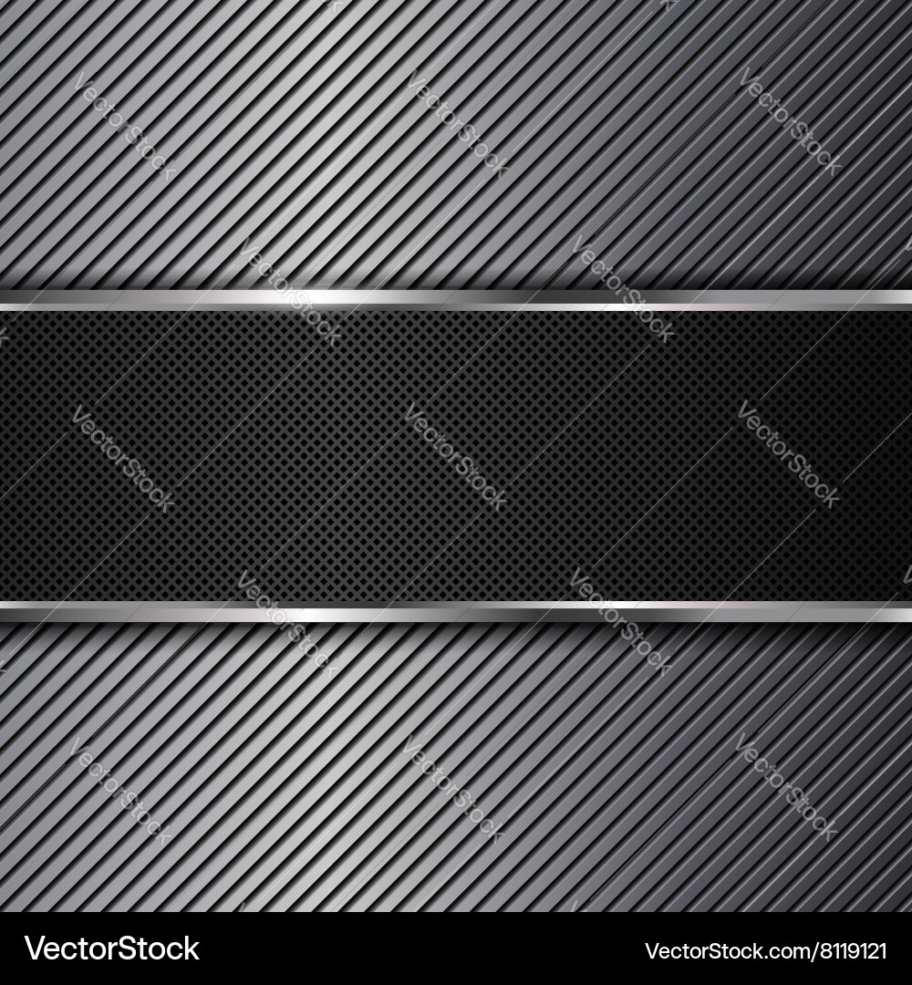 Abstract metal template background design Vector Image