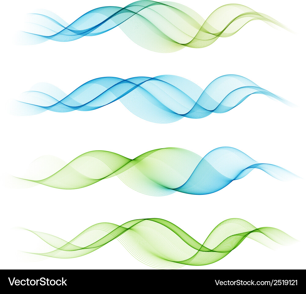 Abstrakte bunte transparente Welle Lizenzfreies Vektorbild