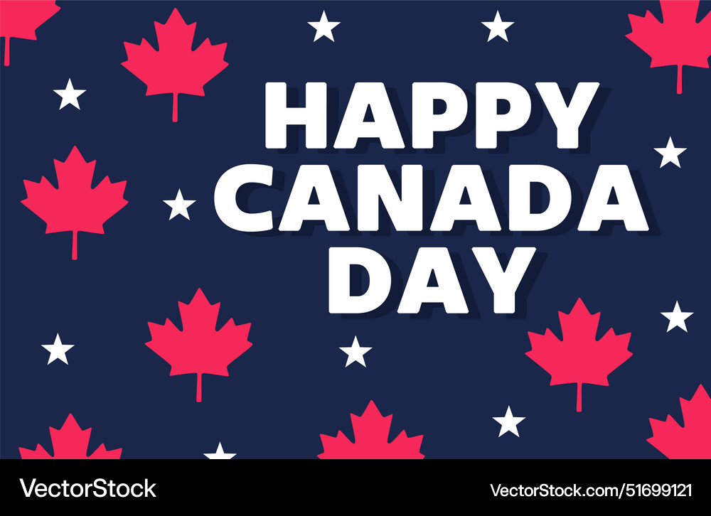 All canadians celebrate canada day Royalty Free Vector Image