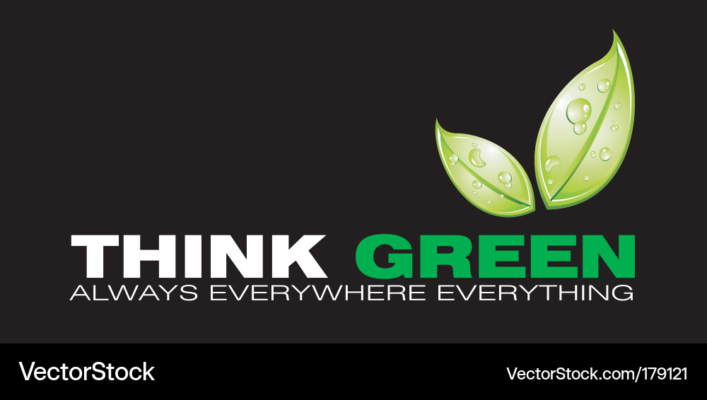 Green logo Royalty Free Vector Image - VectorStock