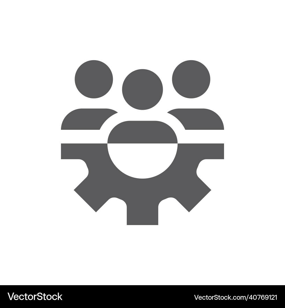 Human resources management filled icon Royalty Free Vector