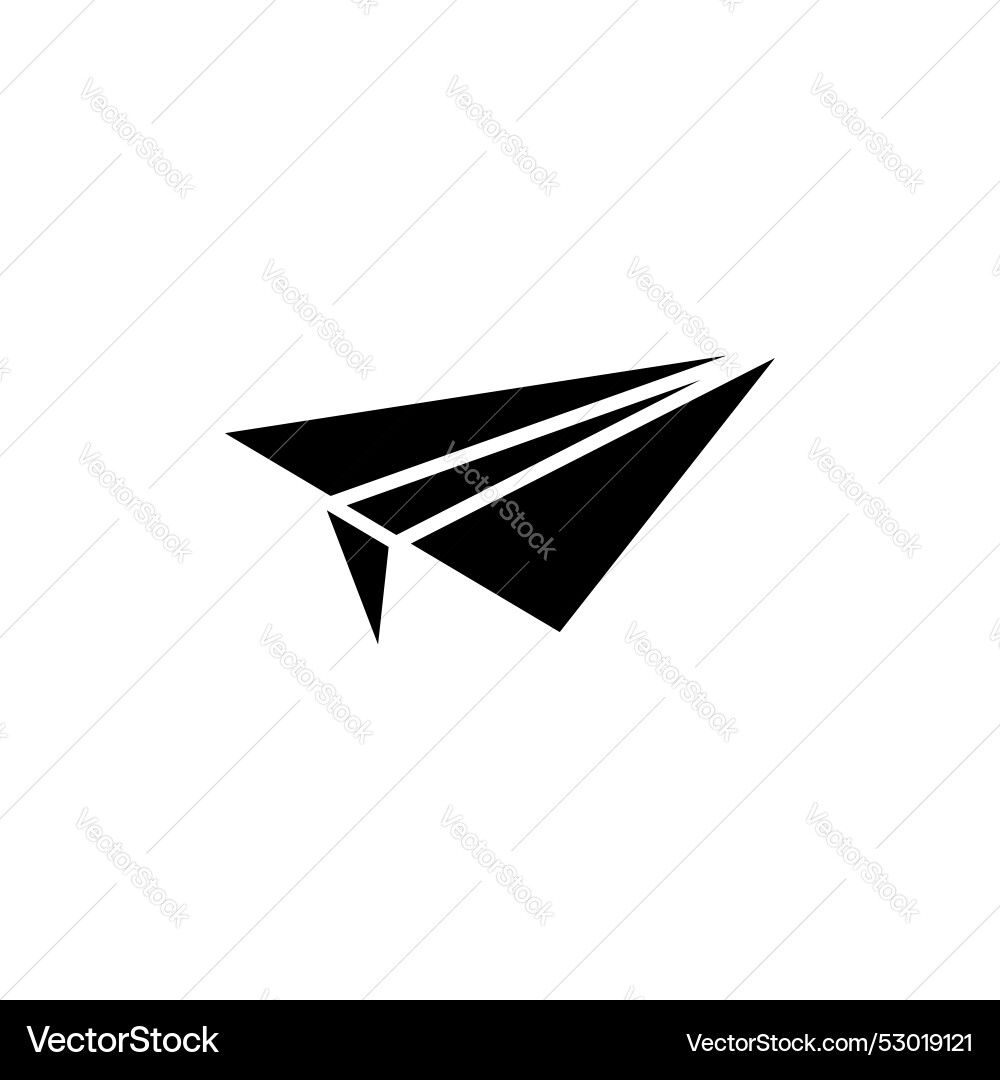 Paper plane icon set aeroplane symbol Royalty Free Vector