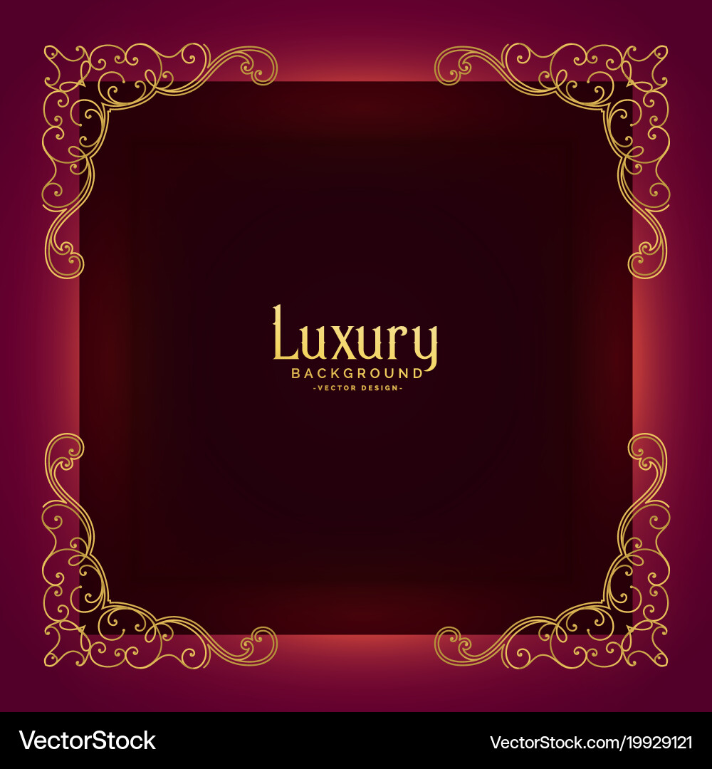 Royal invitation card background with ornamental Vector Image