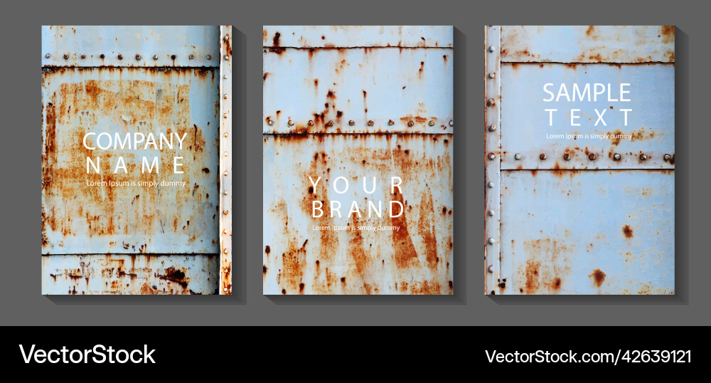 Rusty Metal Texture Background Royalty Free Vector Image