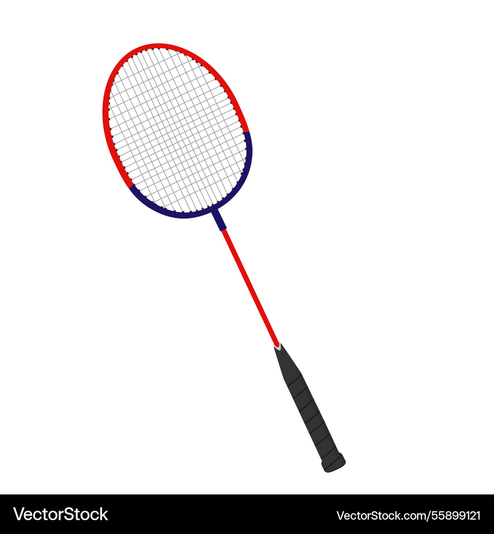 Sports equipment badminton racket Royalty Free Vector Image