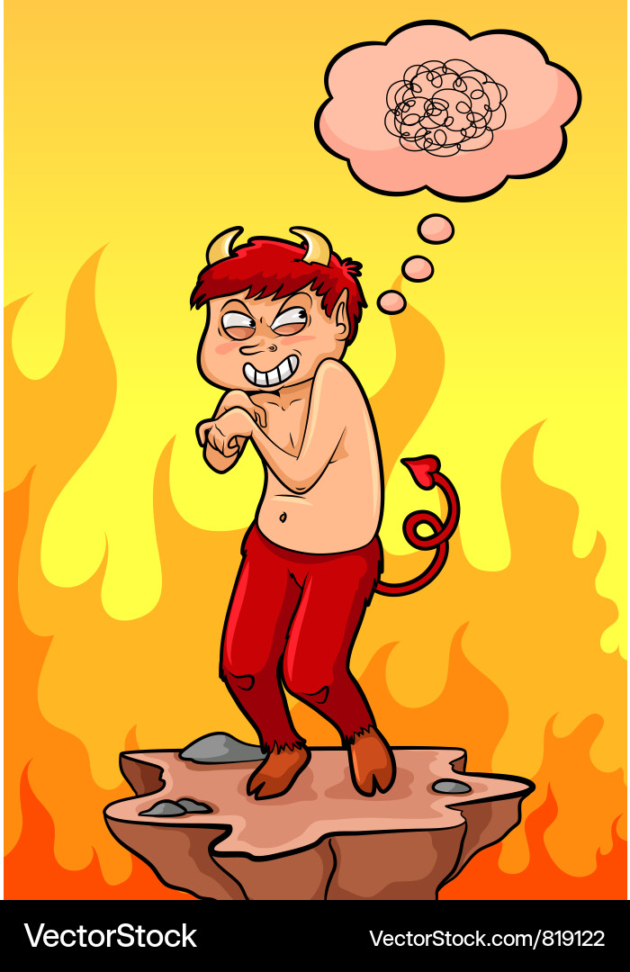 Cartoon devil Royalty Free Vector Image - VectorStock