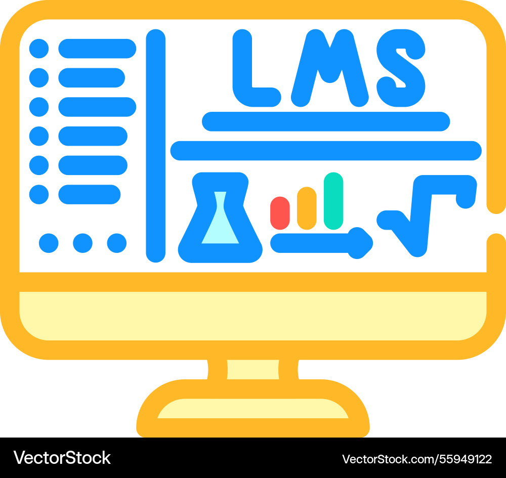 Learning management system education platform Vector Image