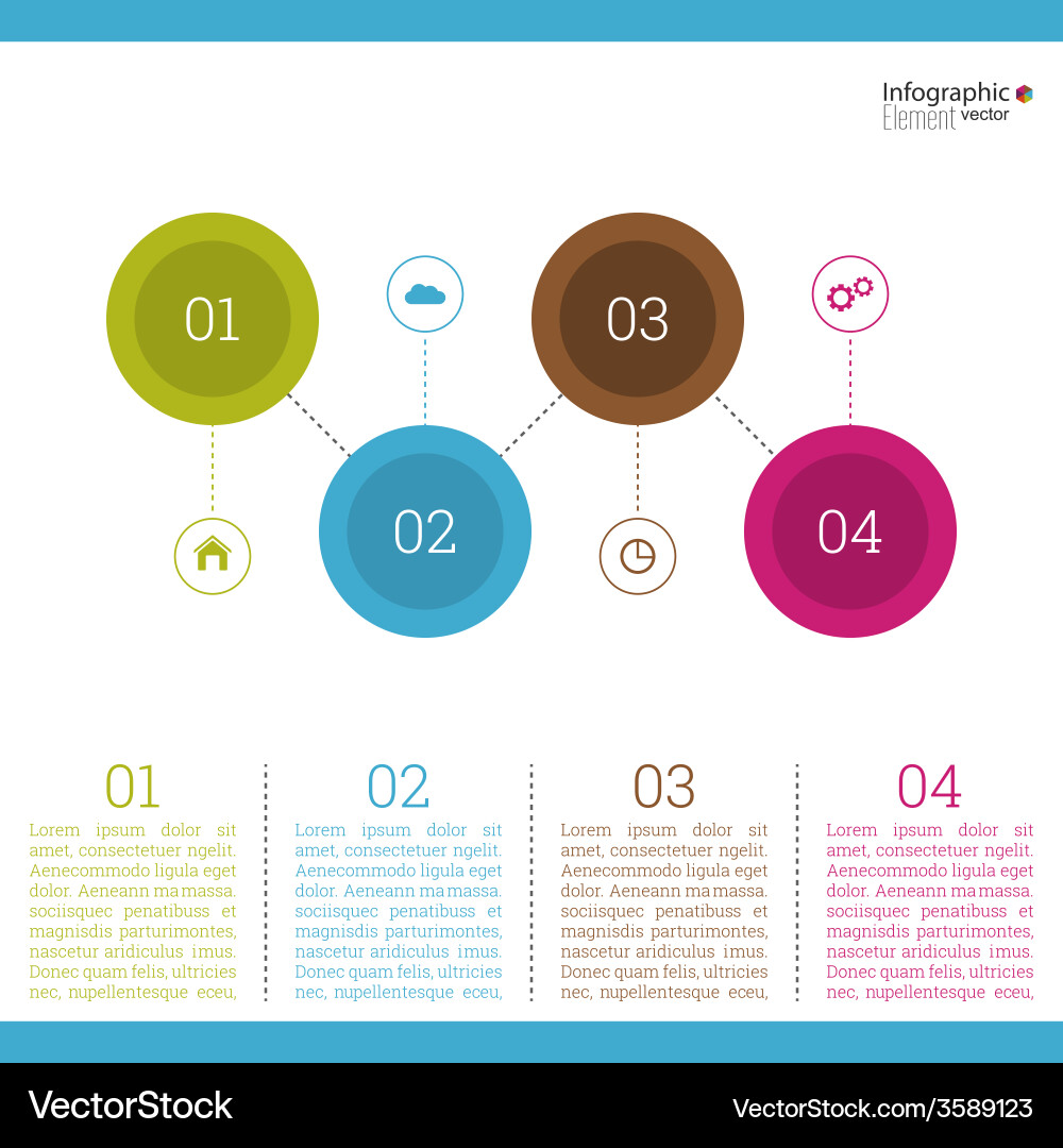 Comparative chart with templates for presentation Vector Image