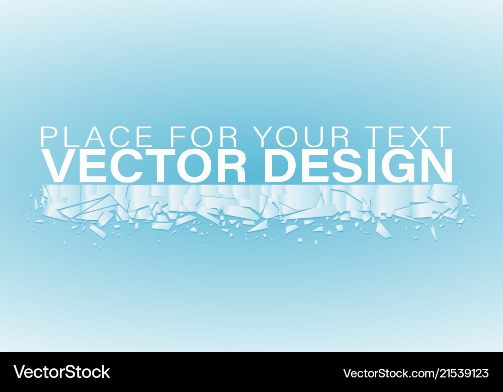 Crystal frozen structure Royalty Free Vector Image