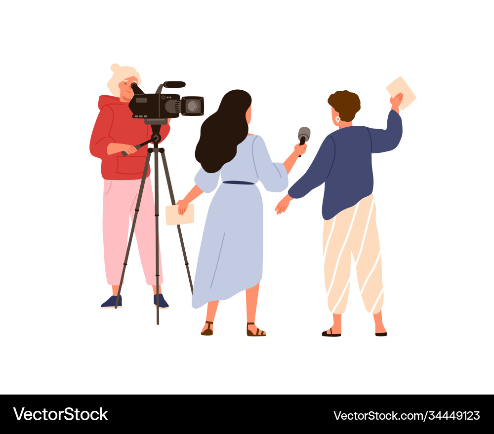 Female Cartoon Newscaster Vector Images (over 290)