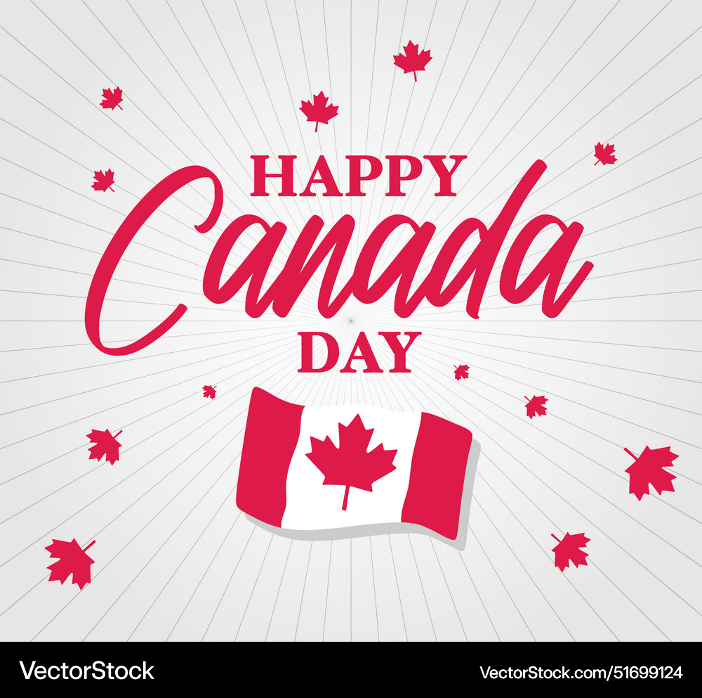 All canadians celebrate canada day Royalty Free Vector Image