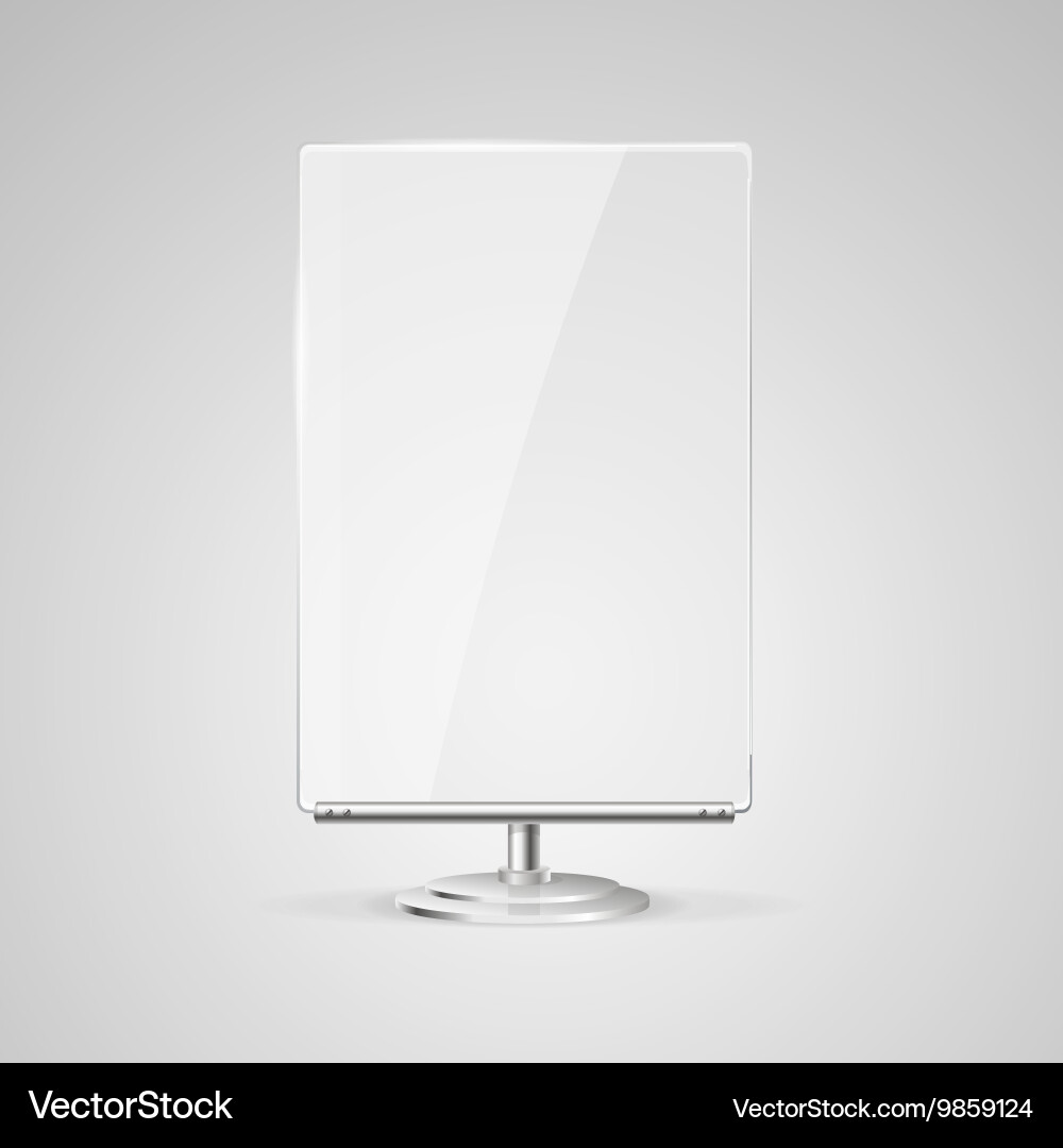 Glass screen banner Royalty Free Vector Image - VectorStock
